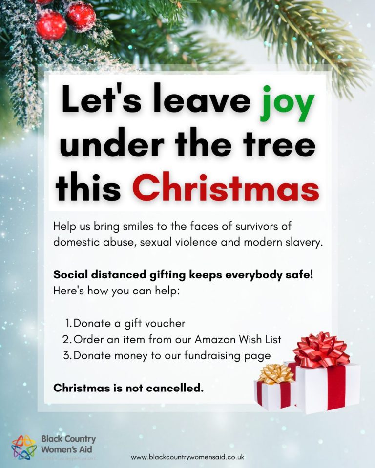 Help bring Christmas cheer to survivors of abuse - Black Country Womens Aid